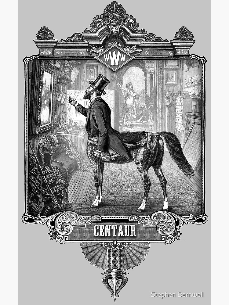 "The Gentleman Centaur" Poster for Sale by SBarnwell | Redbubble
