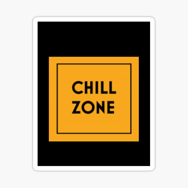"chill zone collection" Sticker for Sale by heavenland | Redbubble