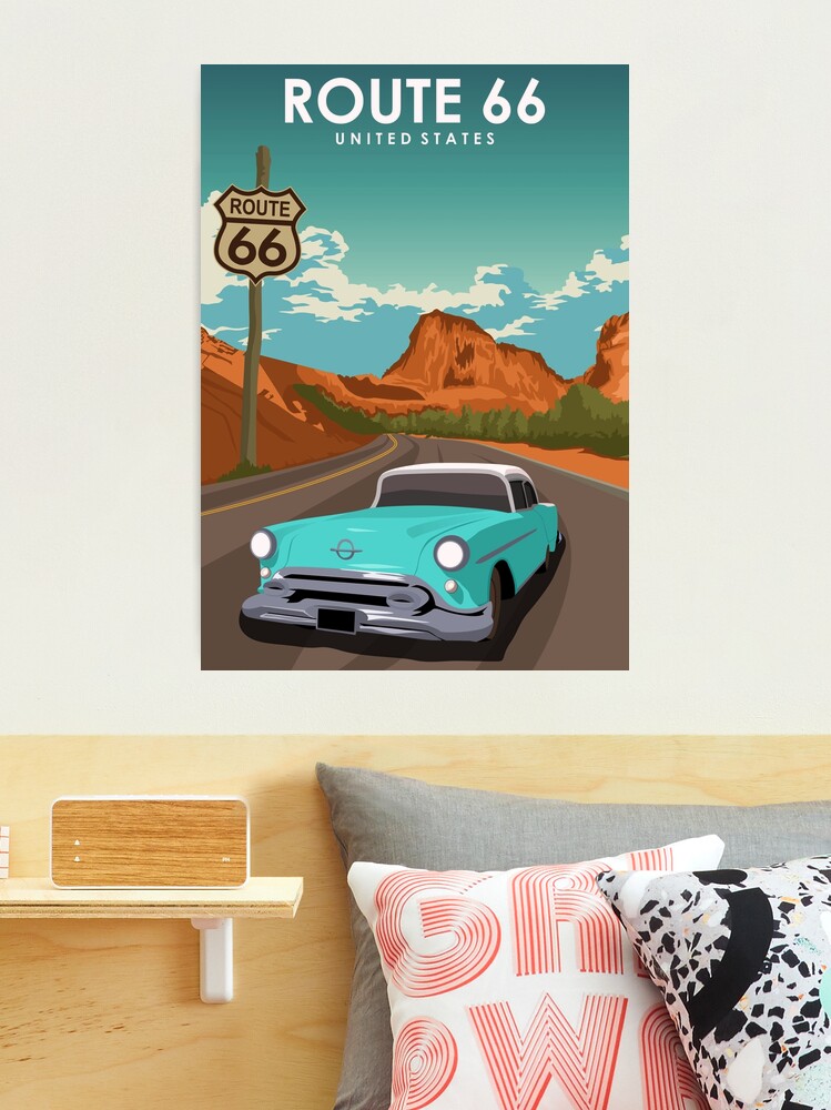 Vintage Veikart Rute 66 SELIGMAN Vintage Cars Along Route 66