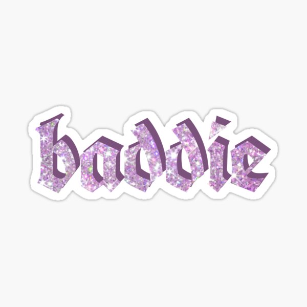 "Sparkling baddie " Sticker for Sale by DiorBrush | Redbubble