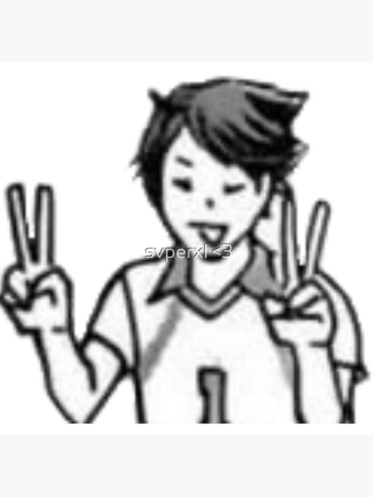 "Oikawa peace sign manga" Poster by svpernxl | Redbubble