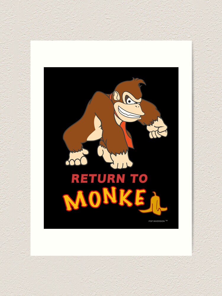 "Return to Monke Gamer Humor Meme" Art Print for Sale by PopInversion ...