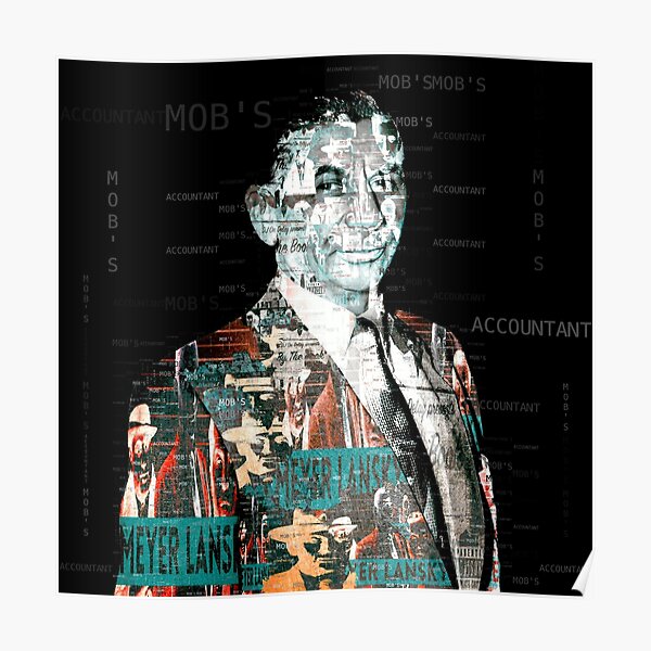 "Tessera - Mobster Meyer Lansky photo mosaic collage" Poster for Sale ...