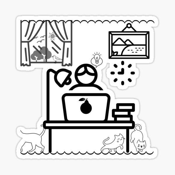 "study hard, work hard, " Sticker for Sale by Eagle-Eyes | Redbubble