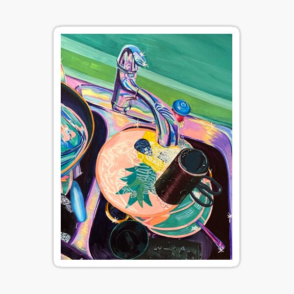 "Dirty Dishes" Sticker for Sale by Depp800 | Redbubble