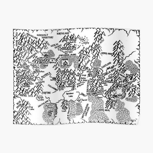 Shannara Map, The Four Lands Map, The Shannara Chronicles Map, The Magical World Of Shannara Map ...