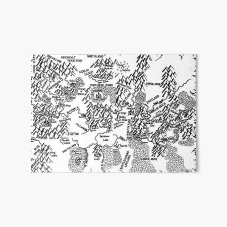 "Map of Shannara - The Shannara Chronicles " Art Board Print for Sale ...