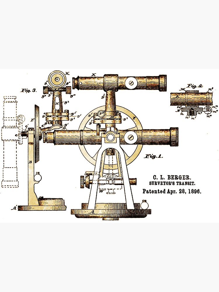 Theodolite - Patent Design Premium Matte Vertical Poster sold by ...