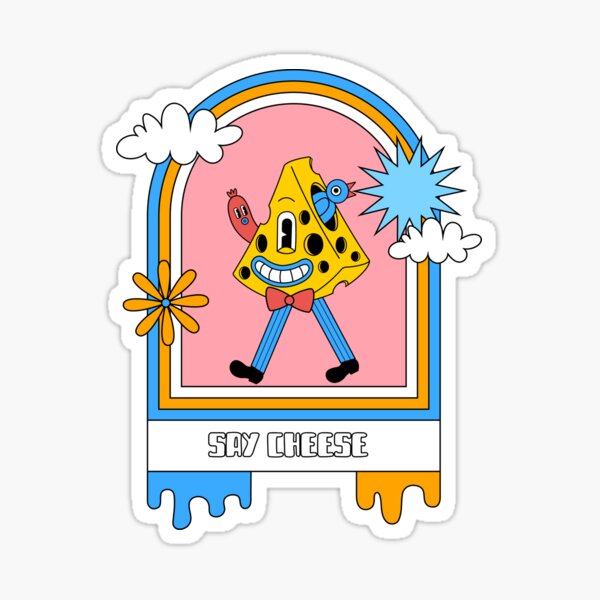 "Say Cheese " Sticker for Sale by originalmomo | Redbubble
