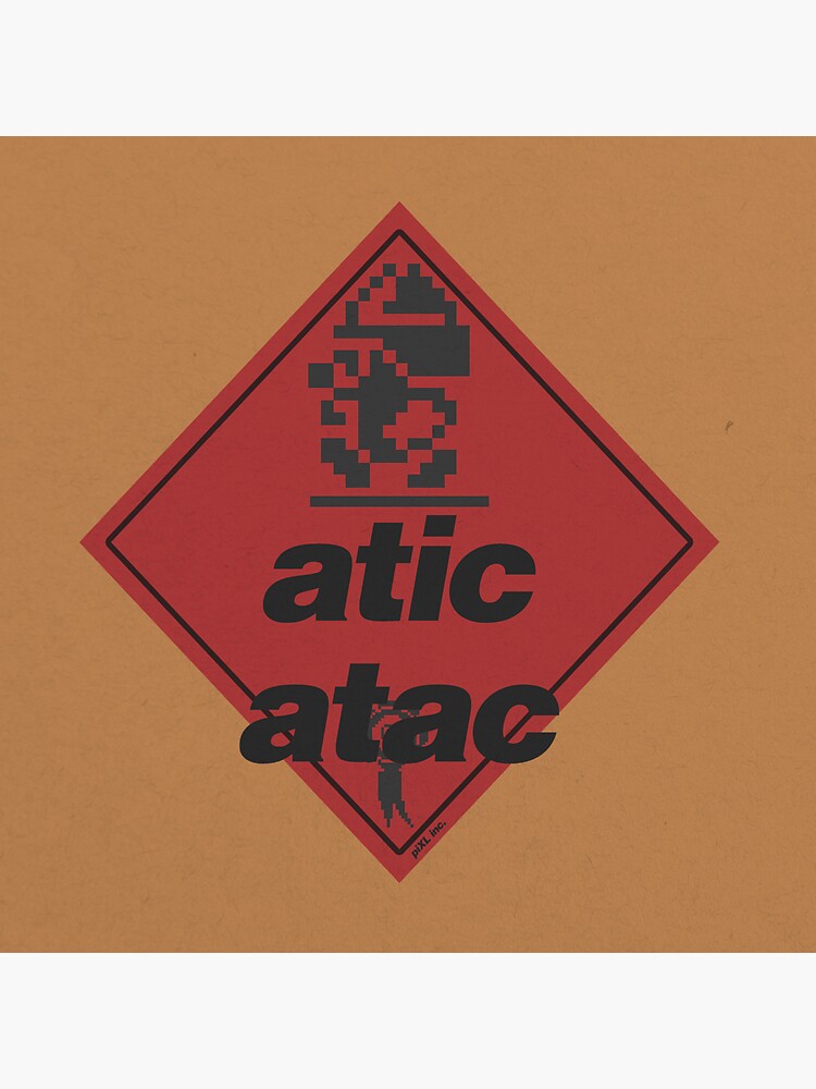 "Massive Atic Atac" Sticker for Sale by piXLinc | Redbubble