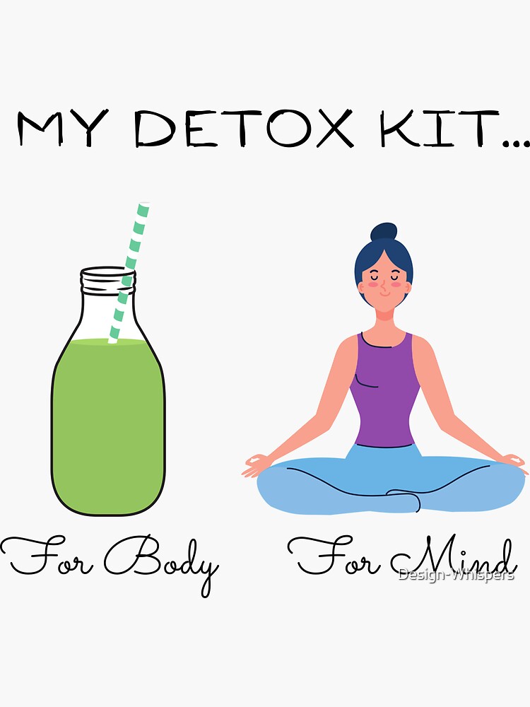 "The Detox Kit" Sticker for Sale by Design-Whispers | Redbubble