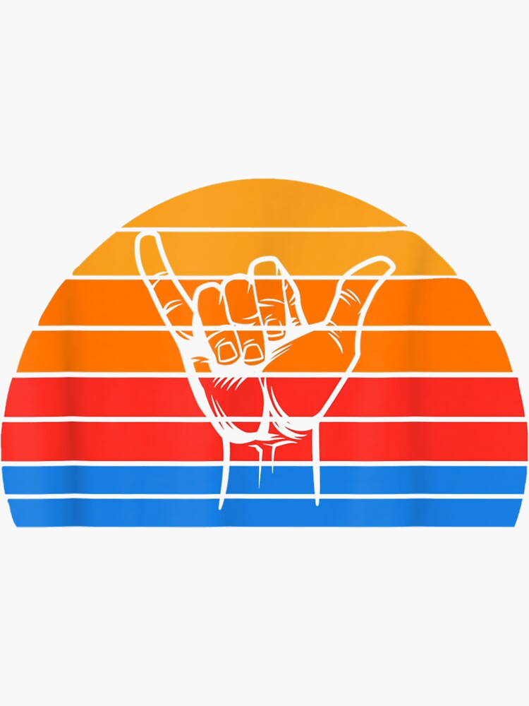 "Surf Shaka Surf Design " Sticker by anniet33 | Redbubble