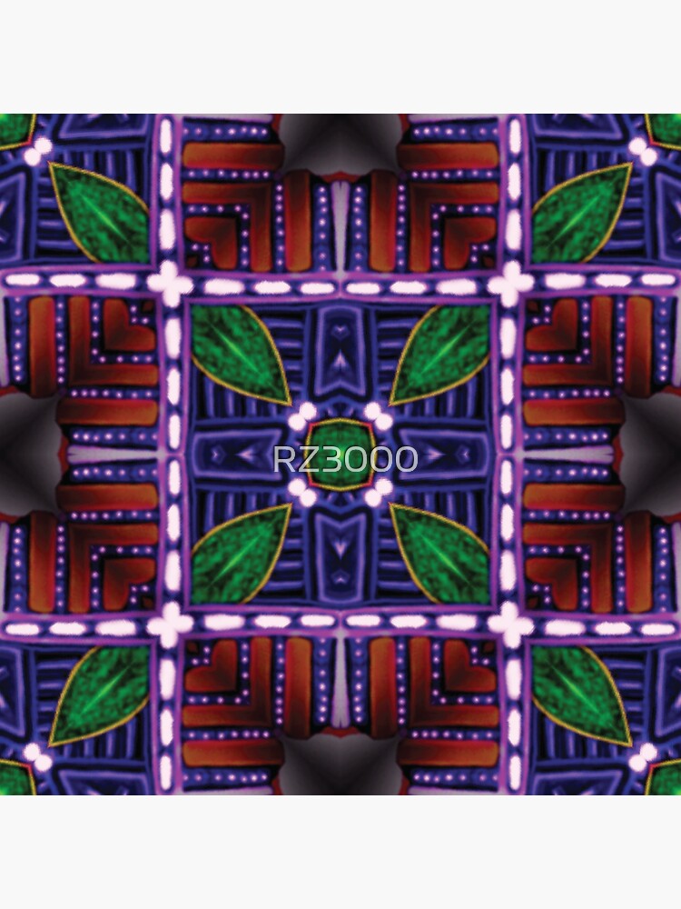 "Ancient Alien Skin Pattern Drawing Mosaic Art, squares on green skin ...