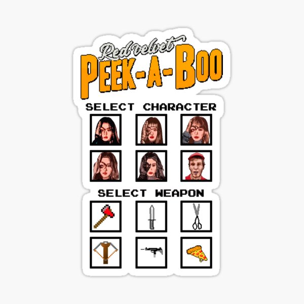 "Peek A Boo, The Game" Sticker for Sale by signalfanlab | Redbubble