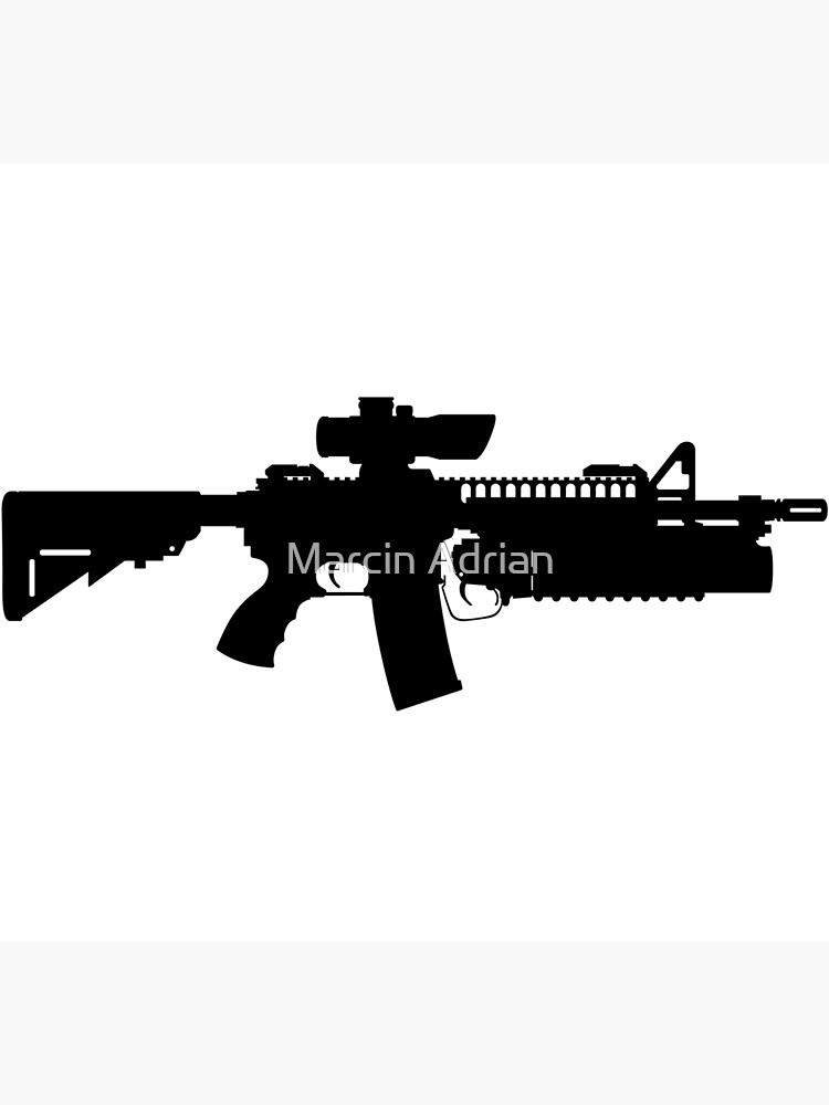 "US Army, Police fully automatic machine gun Colt M4 / M16 Carbine ...