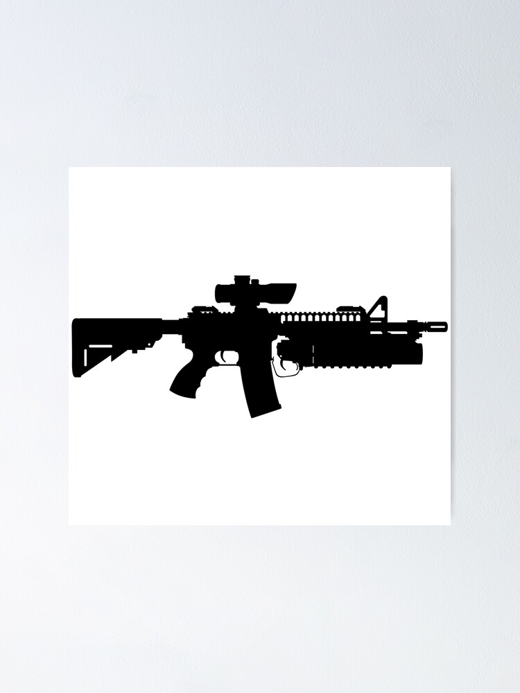 "US Army, Police fully automatic machine gun Colt M4 / M16 Carbine ...