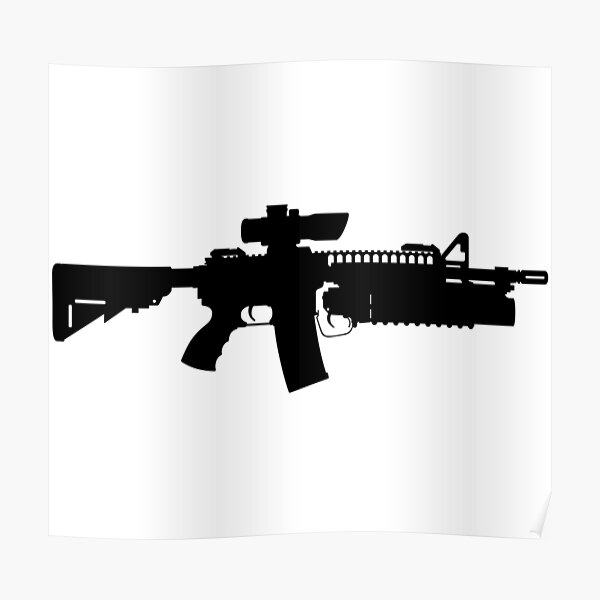 "US Army, Police fully automatic machine gun Colt M4 / M16 Carbine ...