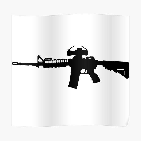 "US Army, Police fully automatic machine gun Colt M4 / M16 Carbine ...