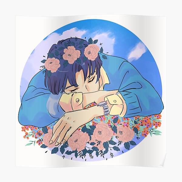 "aesthetic anime sad boy" Poster by Phiiilo | Redbubble