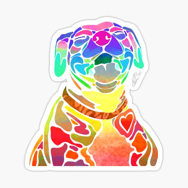 "rainbow ruby" Sticker for Sale by katpaws | Redbubble