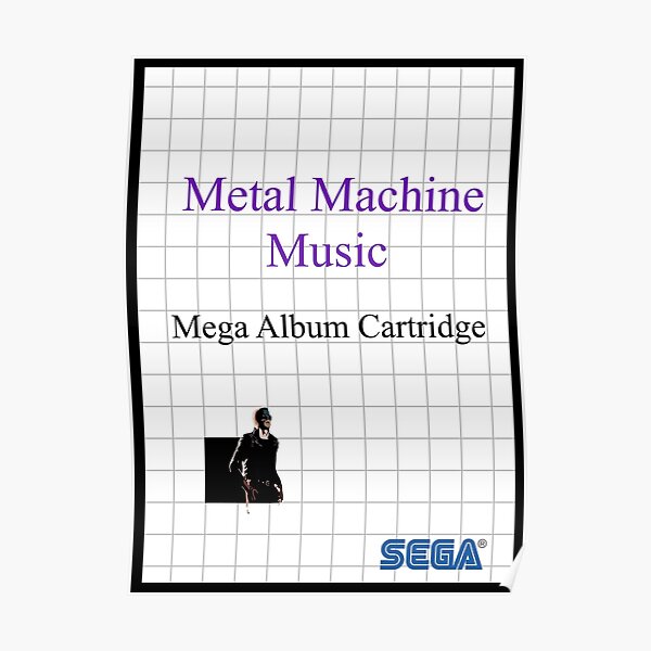 "Metal Machine Music: Retro Video Game Album Cover " Poster by ...