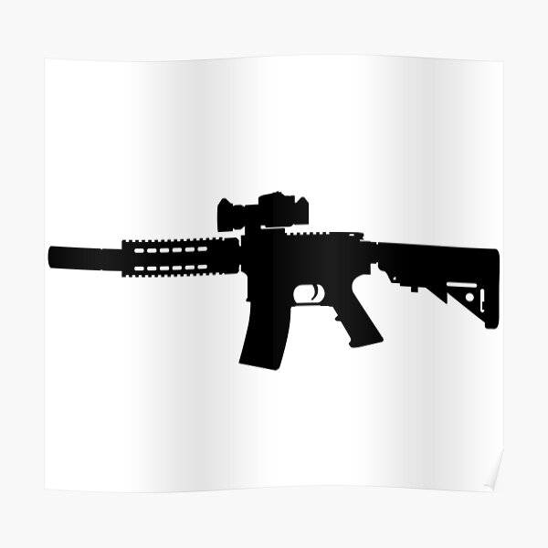 "US Army, Police fully automatic machine gun Colt M4 / M16 Carbine ...