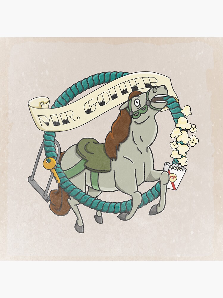 "Mr. Goiter" Sticker for Sale by IronicSparrow | Redbubble