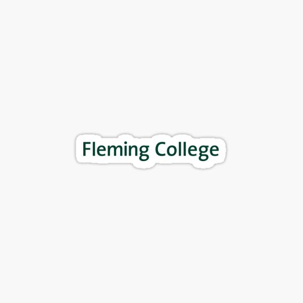 "Fleming College logo" Sticker by indreamax | Redbubble