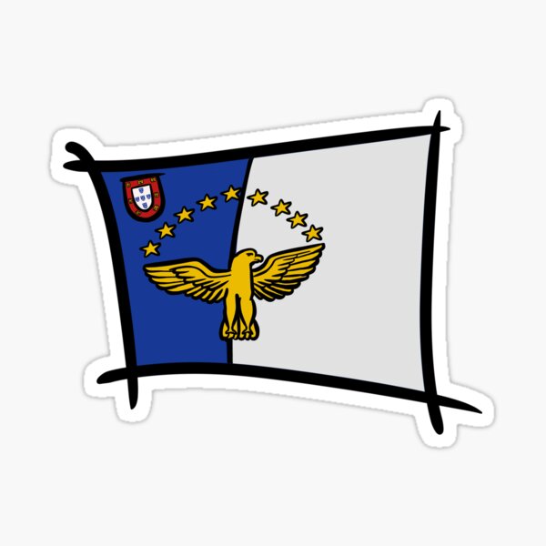 "Azores Flag (Acores)" Sticker for Sale by NTC1GAMES1 | Redbubble