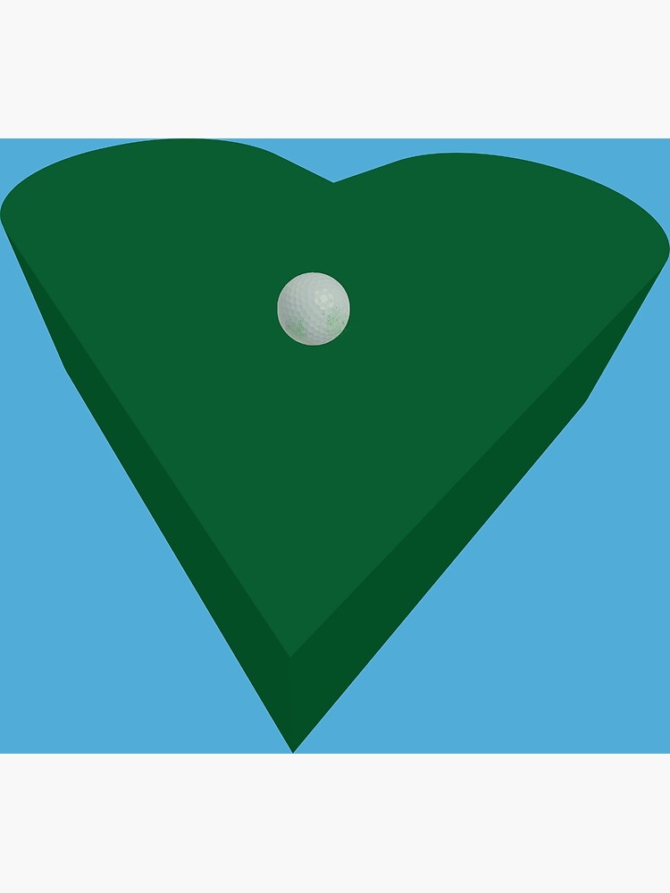 Póster «Pelota de golf 3D e imagen verde» de PopPucks | Redbubble