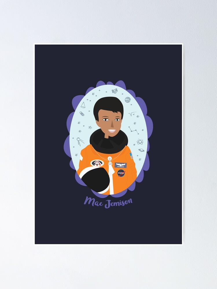 "Women of Science: Mae Jemison " Poster for Sale by Plan8 | Redbubble