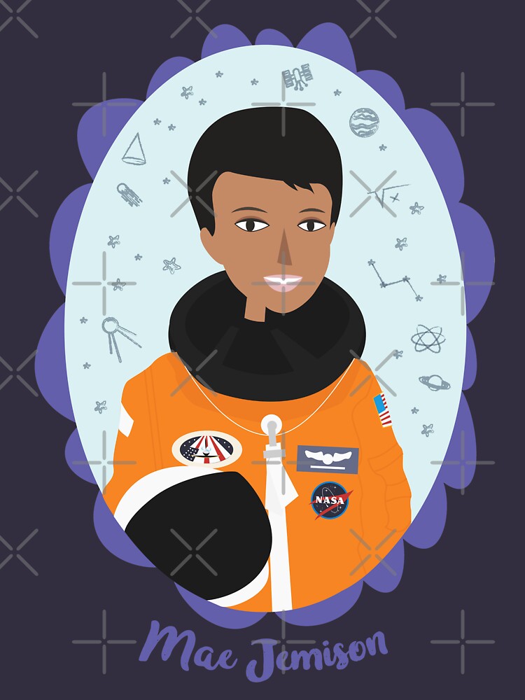 "Women of Science: Mae Jemison " T-shirt for Sale by Plan8 | Redbubble ...