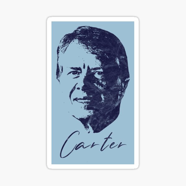 "Carter (Worn Design)" Sticker for Sale by politicalamity | Redbubble