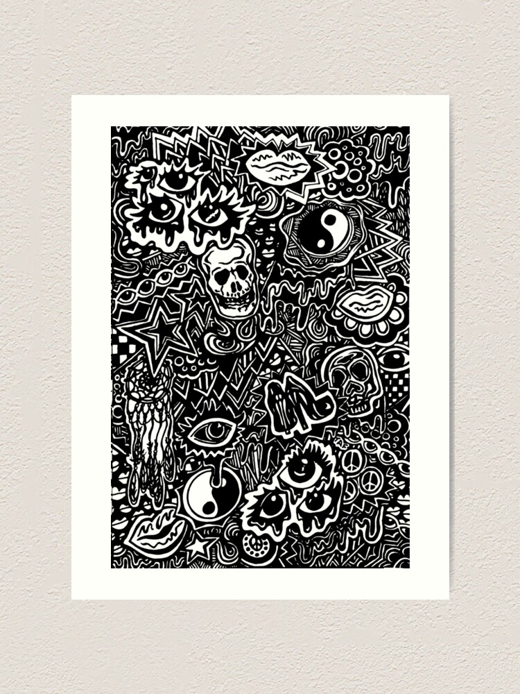 "Edgy Doodle" Art Print for Sale by Tess Finkelstein | Redbubble