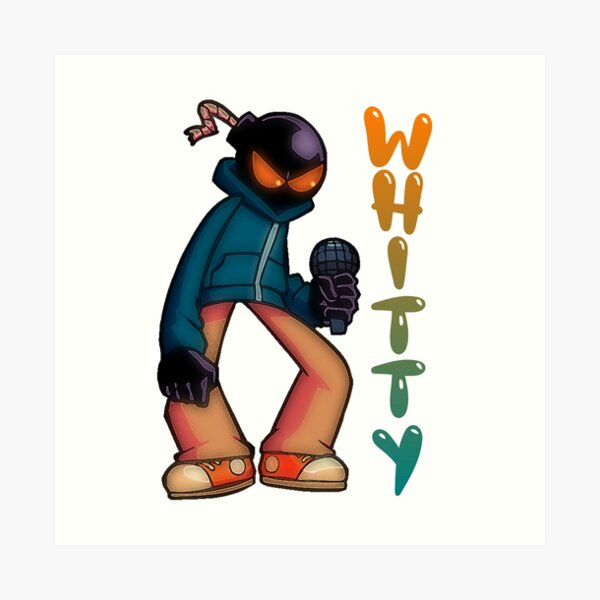 "Whitty Friday Night Funkin" Art Print by Dizzaa | Redbubble