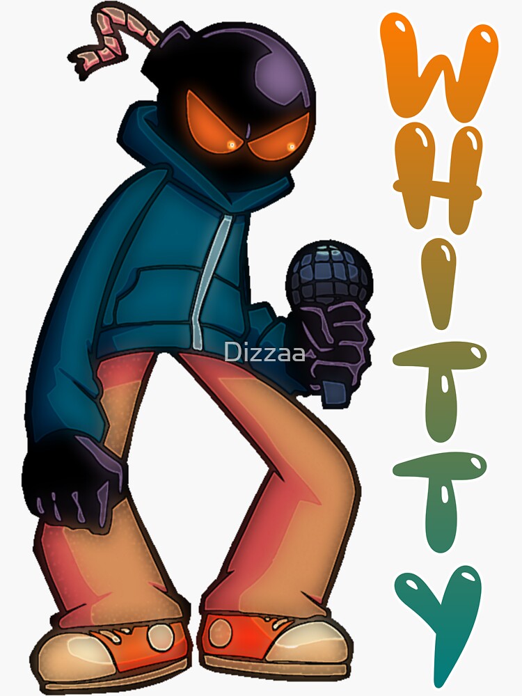 "Whitty Friday Night Funkin" Sticker for Sale by Dizzaa | Redbubble