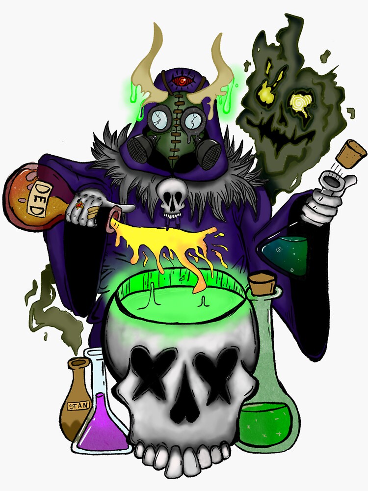"Poison man (sticker only)" Sticker by kodaartz5 | Redbubble