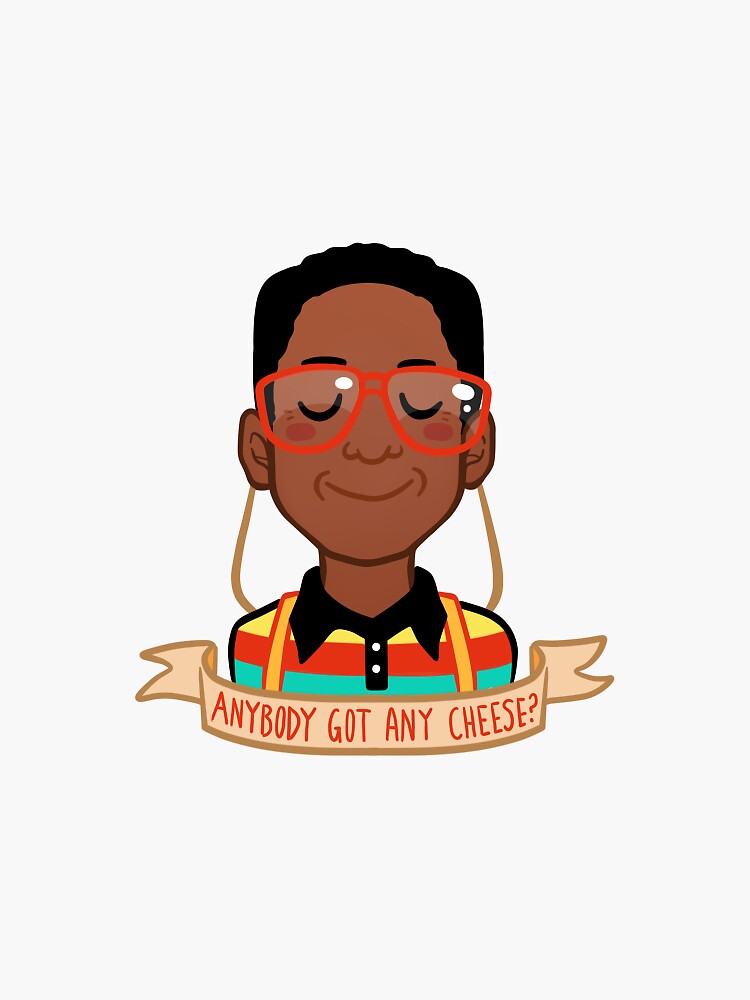 "Urkel Cheese" Sticker for Sale by riankosugar | Redbubble