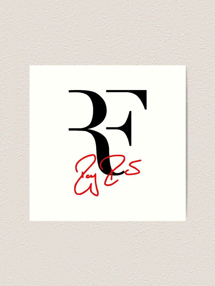 "TENNIS-ROGER FEDERER LOGO" Art Print for Sale by BradMcBride79 | Redbubble