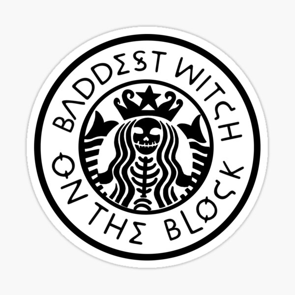 "Baddest Witch" Sticker for Sale by ethereald01 | Redbubble