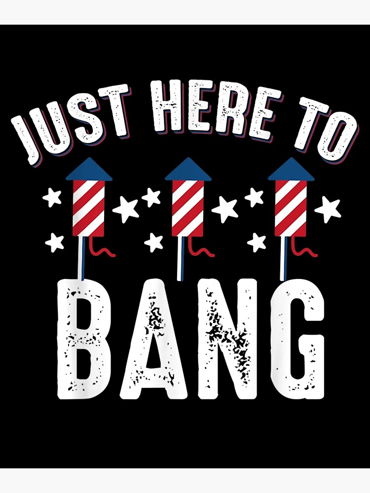 "4th of July fireworks bang Patriotic American" Poster by lydiamoranart ...
