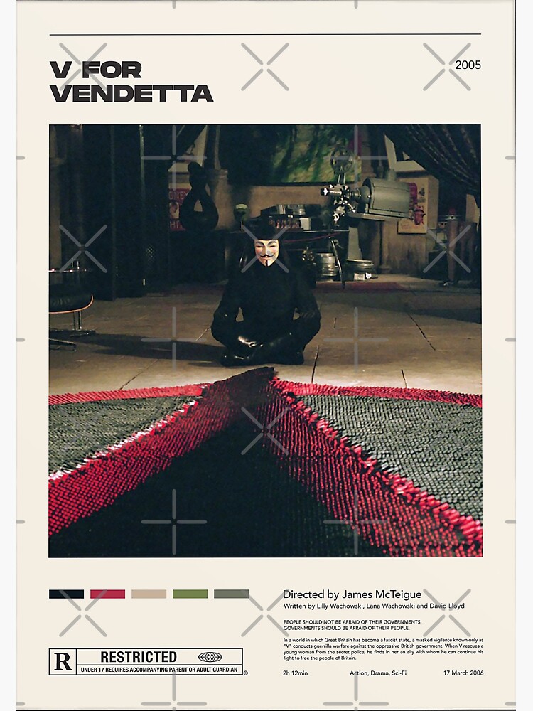 "V for Vendetta" Sticker by andersonclaire | Redbubble