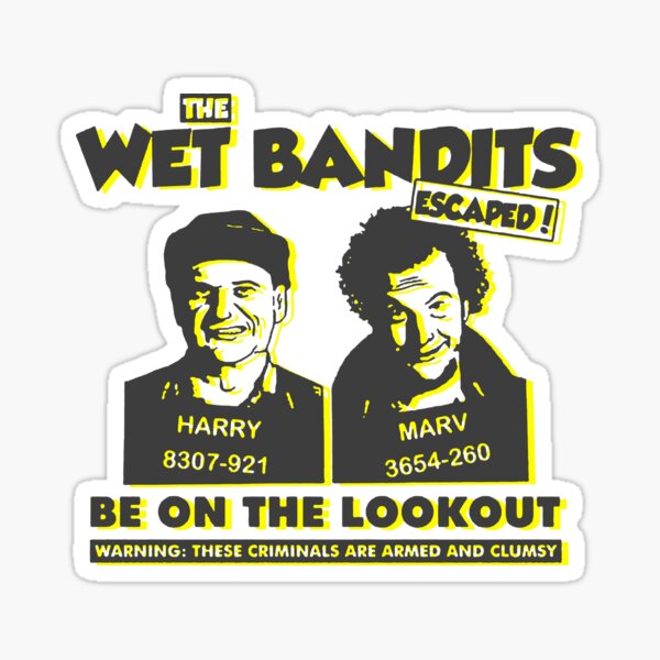 "The Wet Bandit Escaped" Sticker for Sale by Jojinjoy | Redbubble