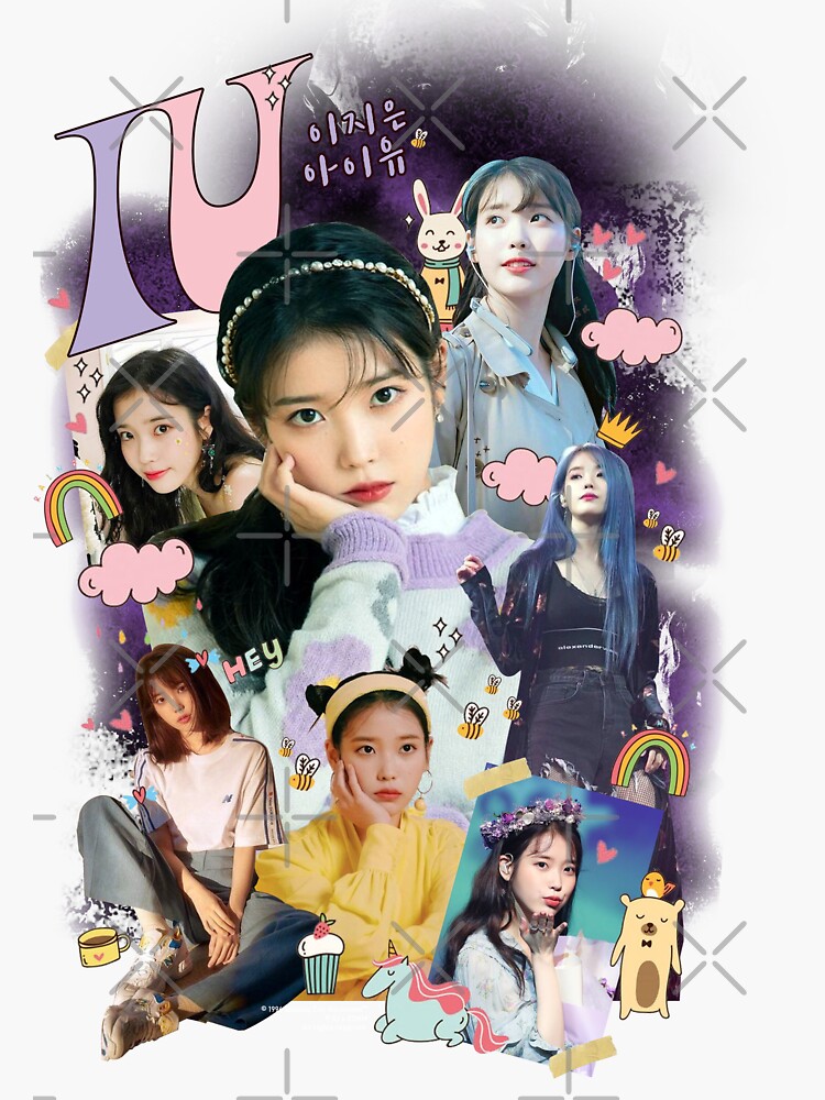 "IU" Sticker for Sale by bcm1996manila | Redbubble