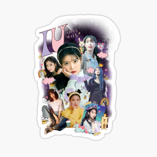 "IU" Sticker for Sale by bcm1996manila | Redbubble
