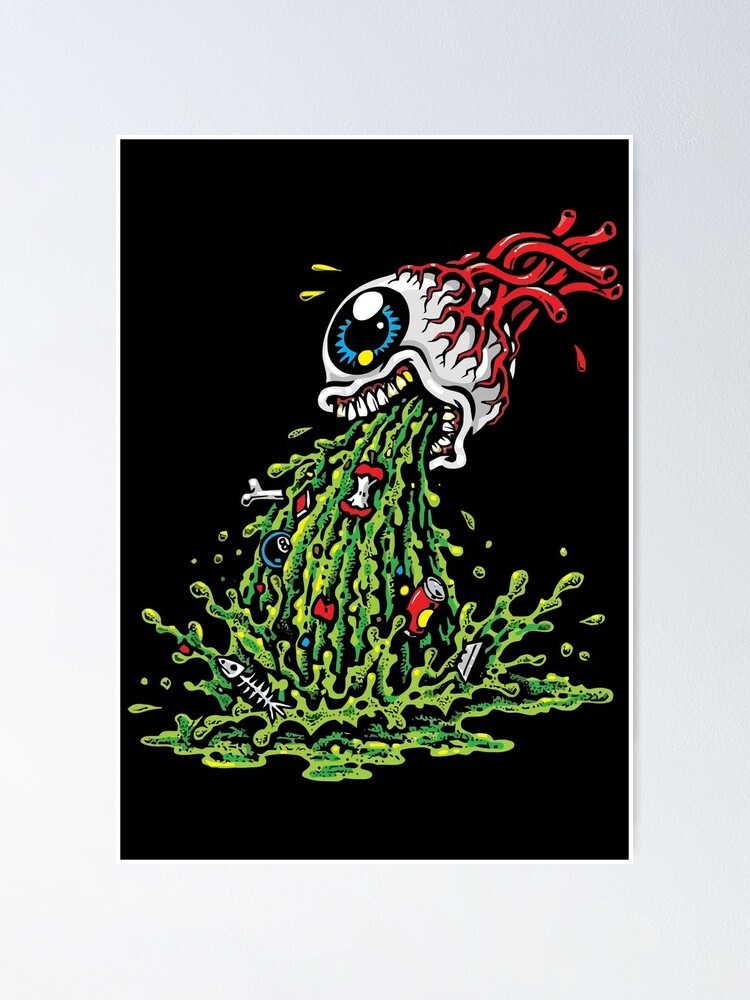 "vomiting eyes" Poster for Sale by baahirah049 | Redbubble
