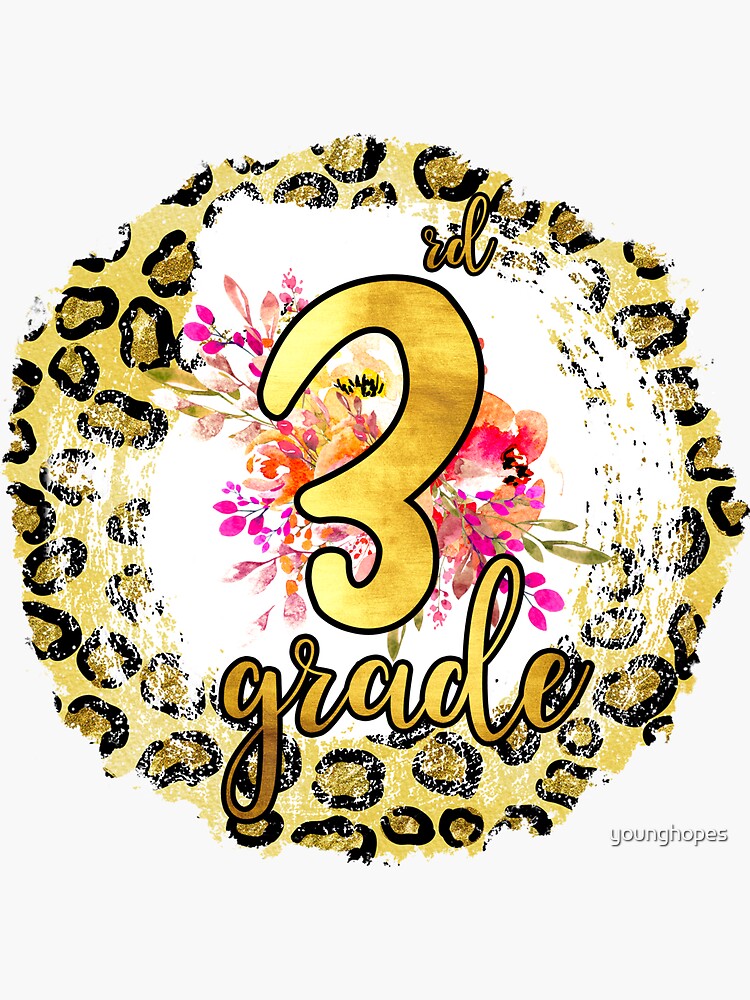 " Happy First Day of School Third Grade - Back to School " Sticker for ...