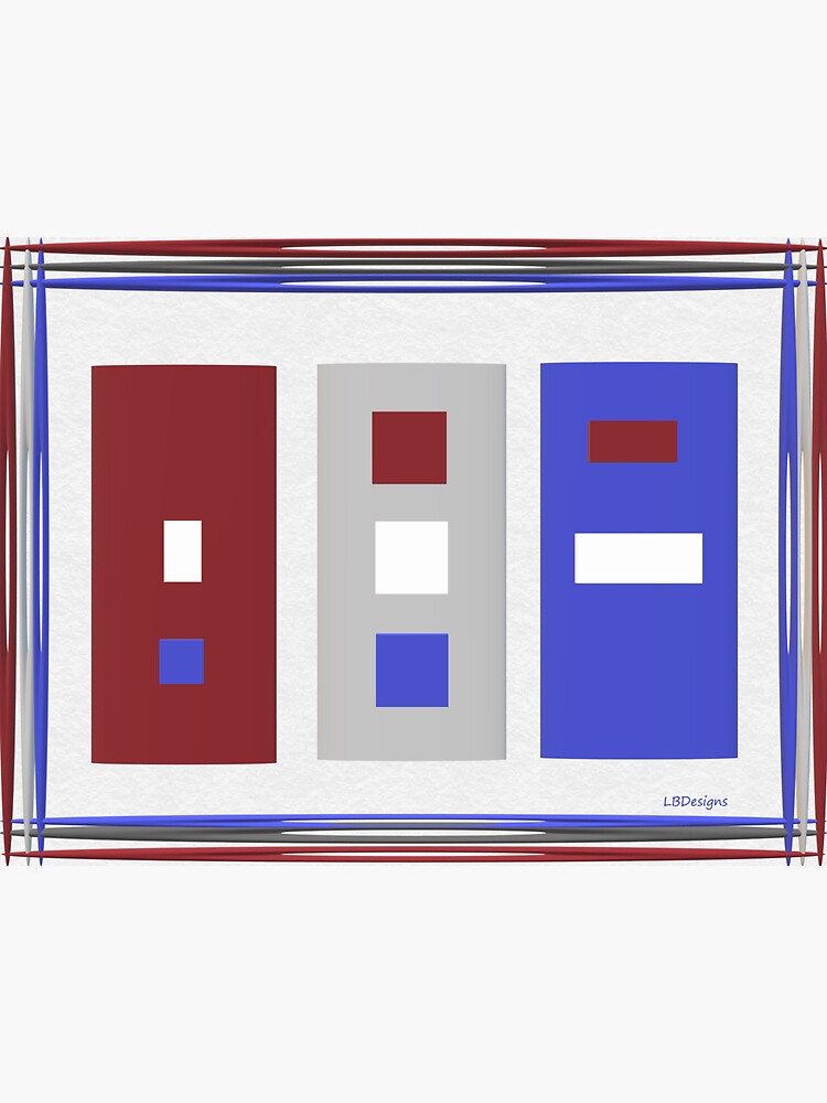 "RWB " Sticker for Sale by RBLBDesigns | Redbubble