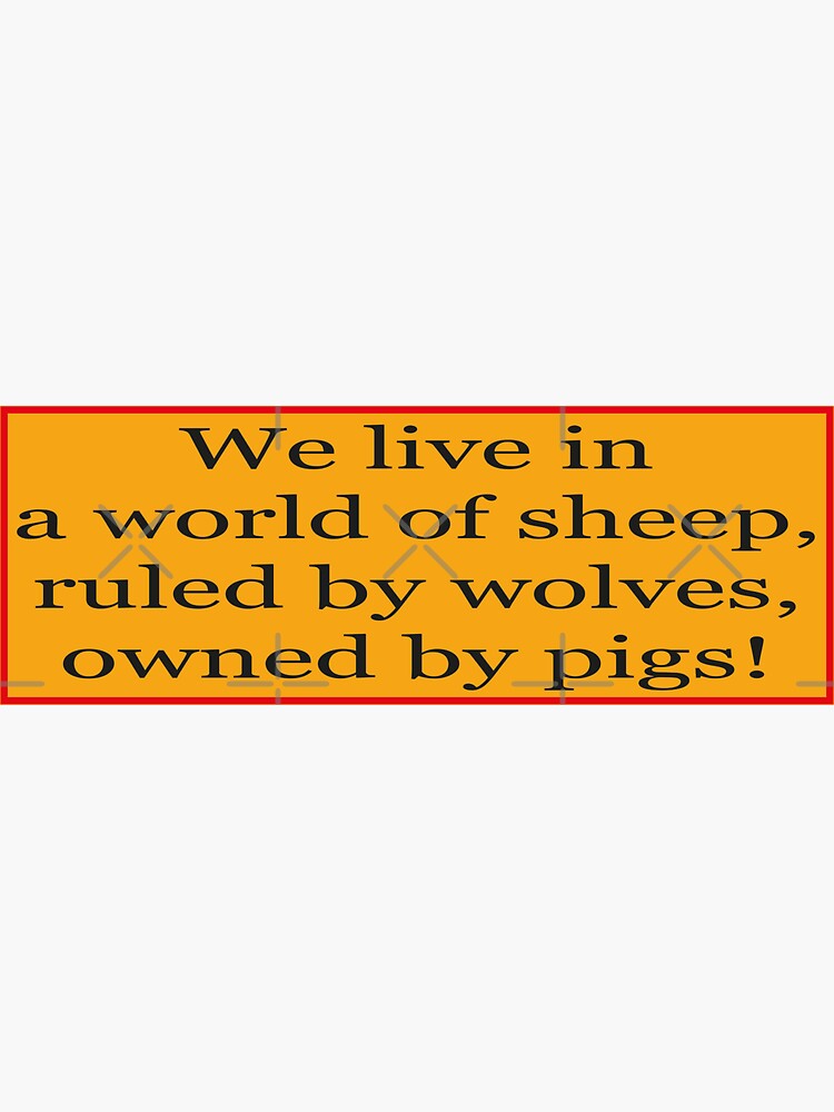 "World of sheeps" Sticker by Exilant | Redbubble