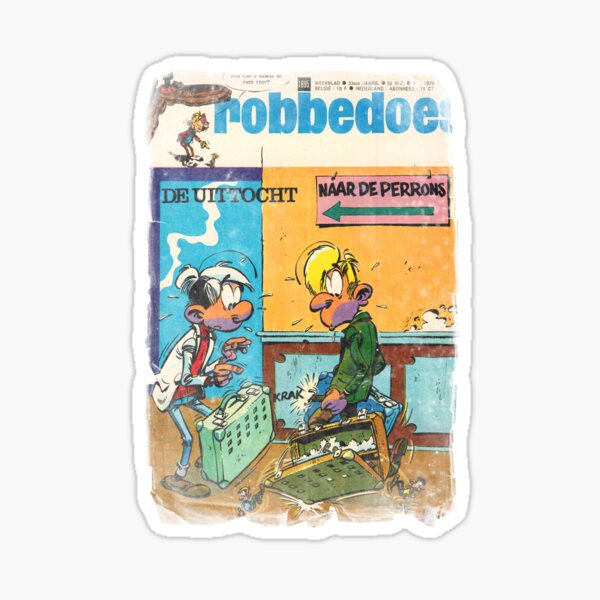 "Robbedoes The Exodus" Sticker for Sale by vivalapesy | Redbubble